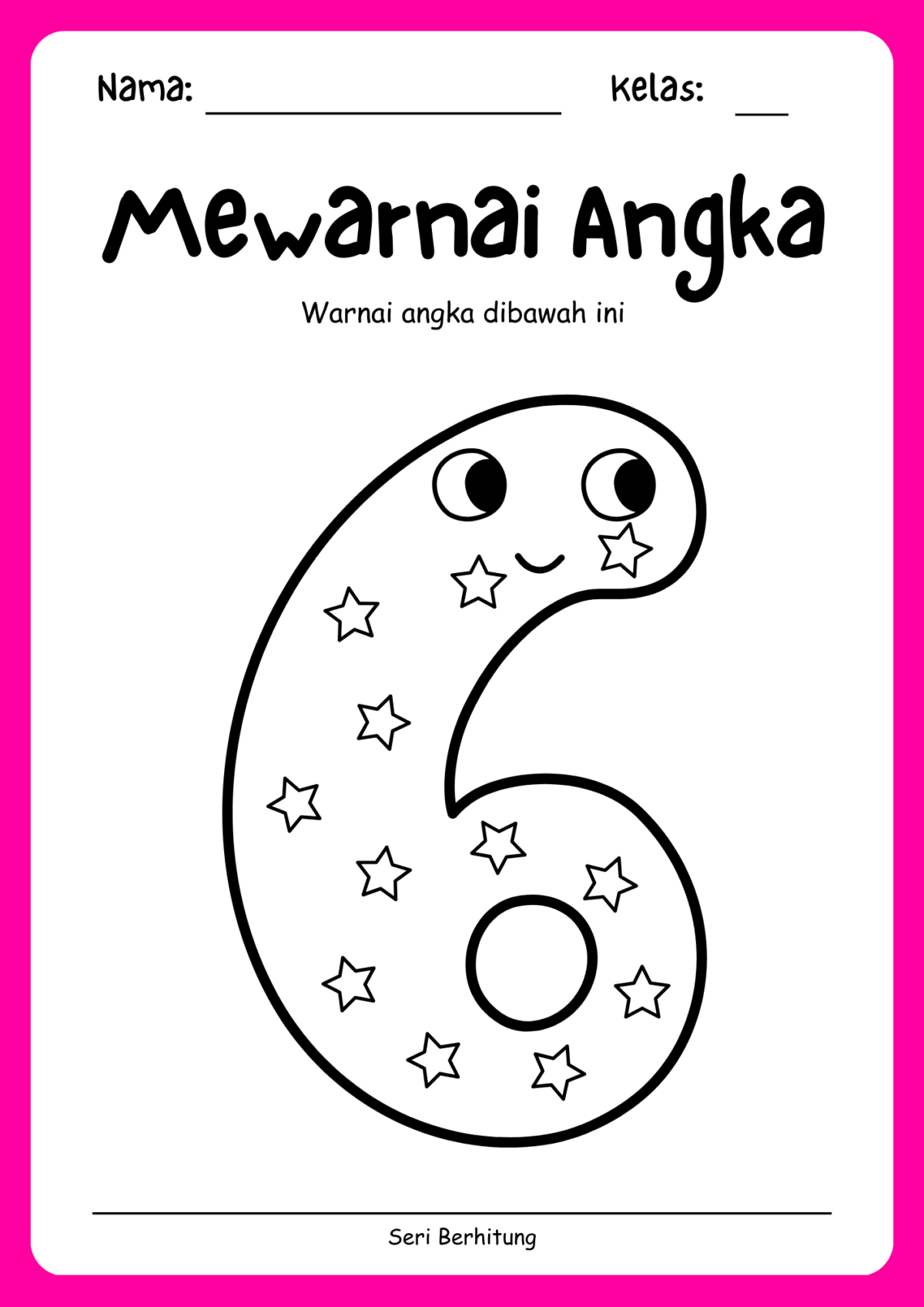 Belajar Mengenal Angka dengan Worksheet Mewarnai Anak TK - Lembar ...