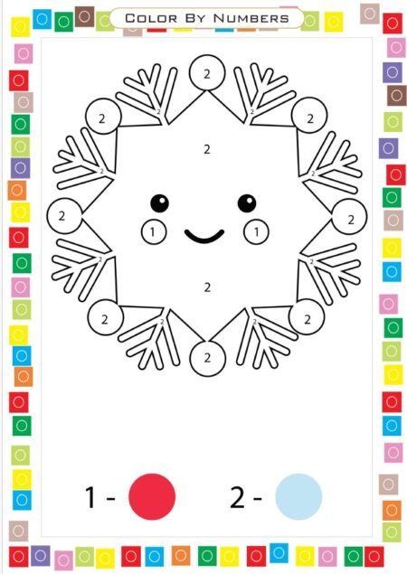 15+ Lembar Kerja Mewarnai Angka (Color by Number) - Lembar Latihan Anak ...