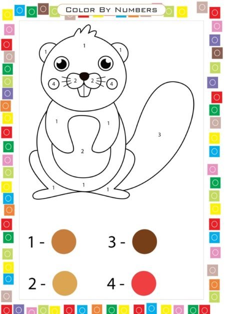 Aktivitas Mewarnai Angka (Color by Number) Tanpa Gadget Part 4 - Lembar ...